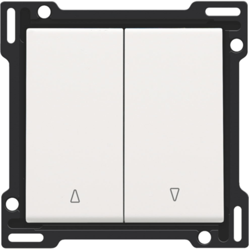 Knoppen Tweevoudige Rolluikschakelaar White Coated 154-65914 | Tecshop