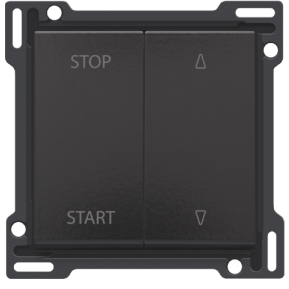 Knoppen Rolluikschakelaar Piano Black Coated 200-65905 | Tecshop